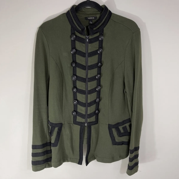 torrid | Jackets & Coats | Torrid Olive Green Military Jacket | Poshmark